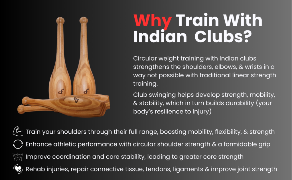 Indian Clubs Australia - Victorian Style Wooden Clubbell