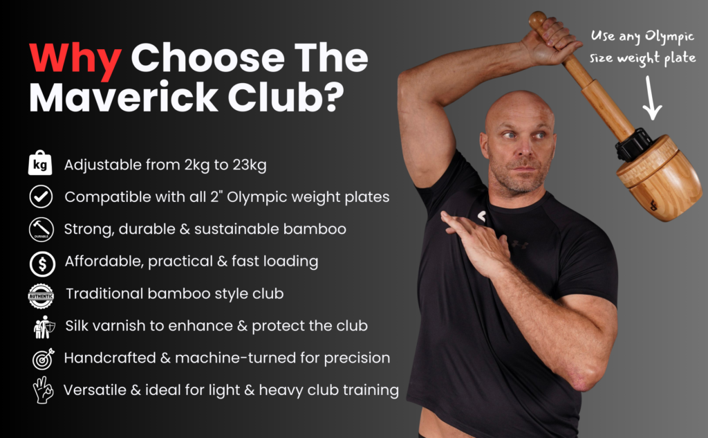 Adjustable Club - Maverick Clubbell - Dangerously Fit